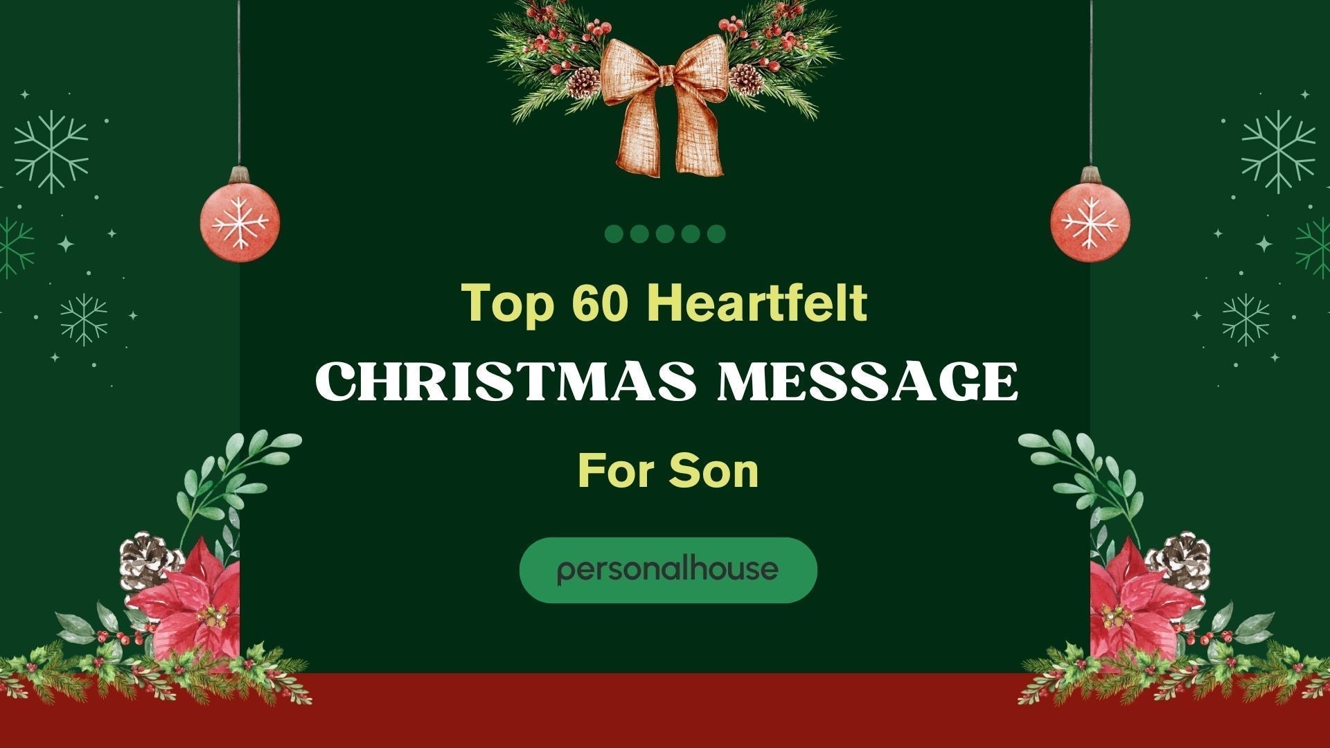 101 Best Merry Christmas Wishes for Son - Personal House