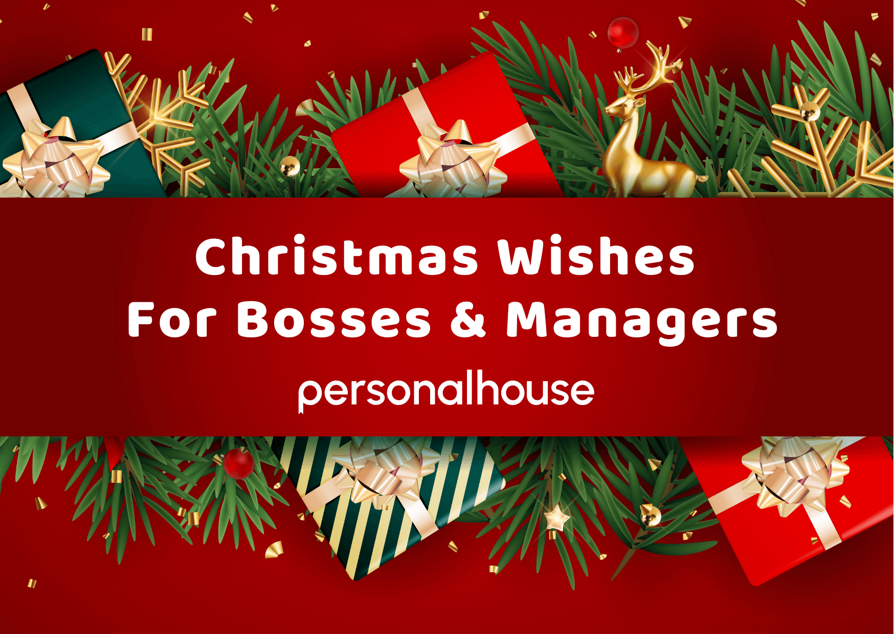 80 Professional Christmas Wishes For Bosses & Managers - Personal House