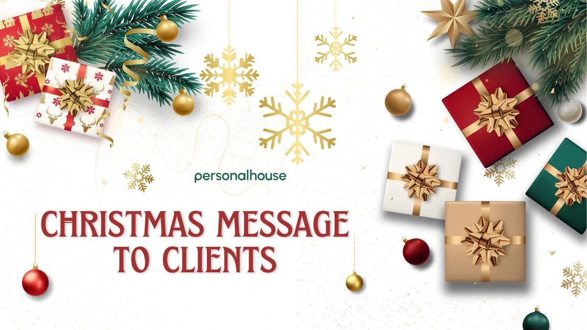 80+ Professional Business Christmas Message to Clients - Personal House