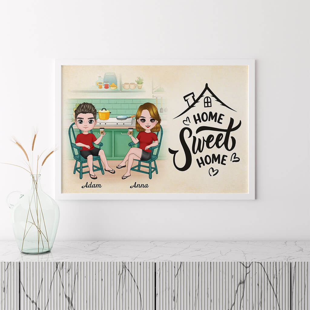 Personalized Home Sweet Home Poster - Personal House