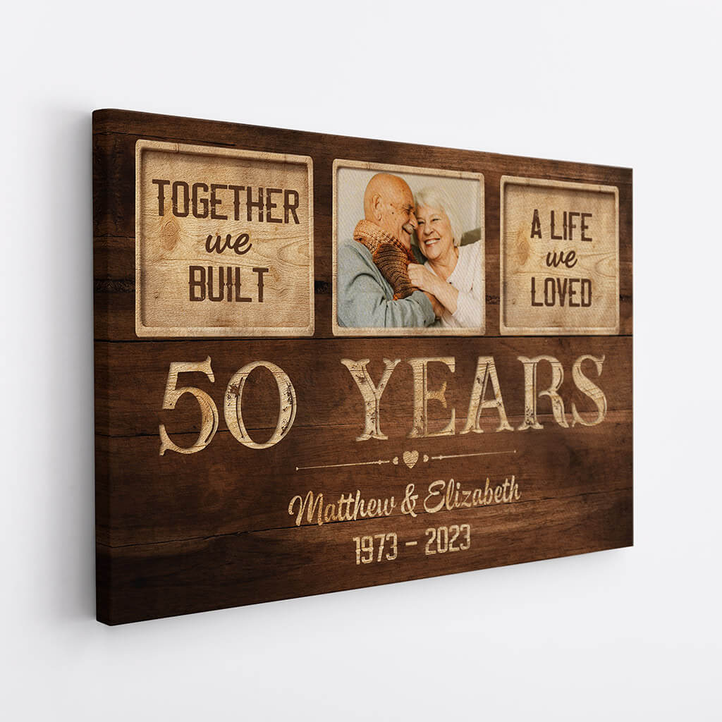 Personalized Together We Built A Life We Loved Canvas - Personal House