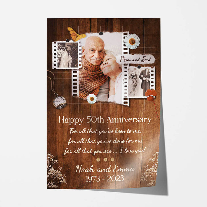 Personalized Anniversary Poster - Personal House