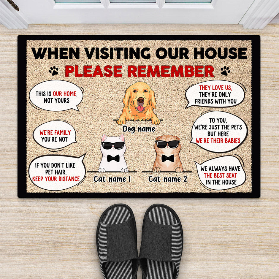 50+ Funny Personalized Cat Door Mat 2024 - Personal House