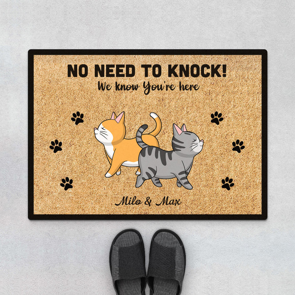 Custom Cat Doormat | Welcome Mats for Cat Lovers - Personal House