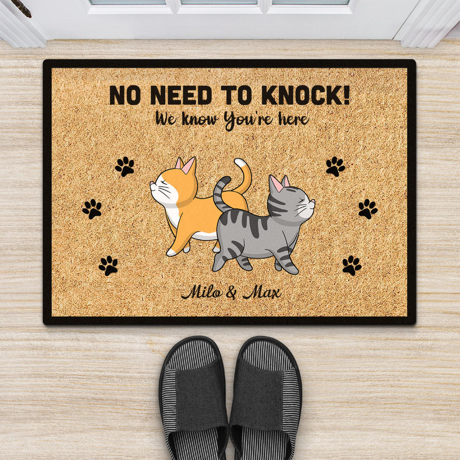 Custom Cat Doormat | Welcome Mats for Cat Lovers - Personal House