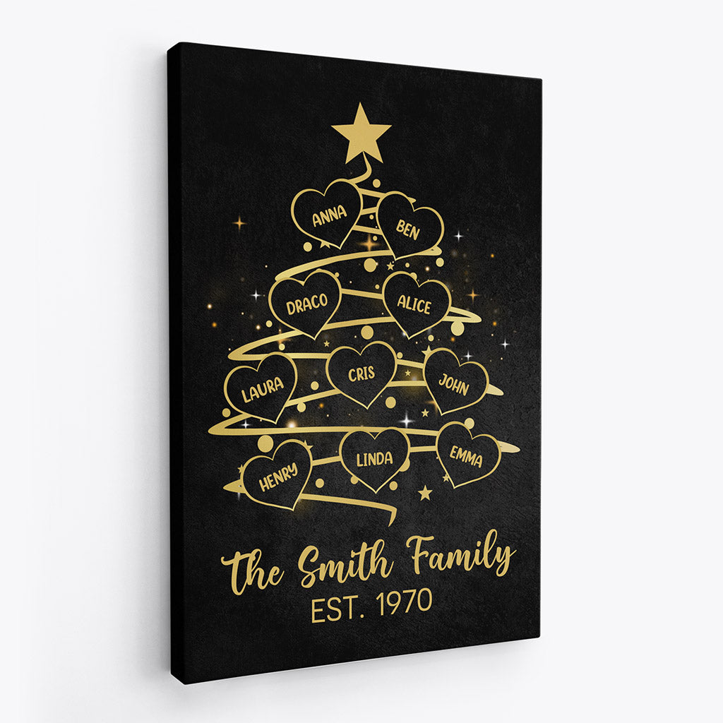 Personalized Family Tree Canvas - Personal House