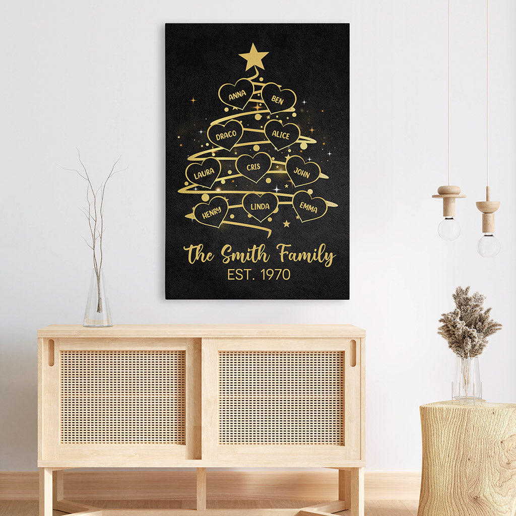 Personalized Family Tree Canvas - Personal House
